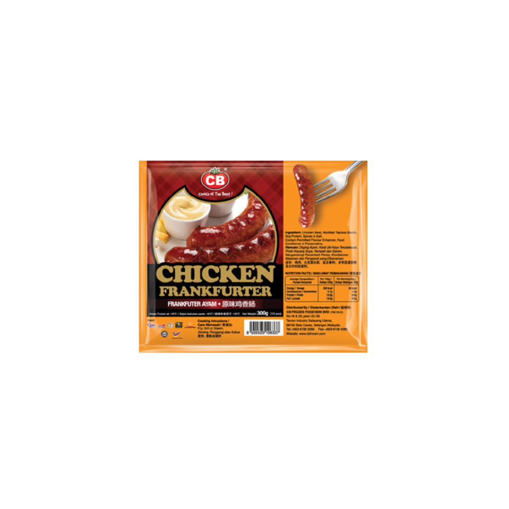 CB Chicken Frankfuter | 原味鸡香肠 – CB Frozen